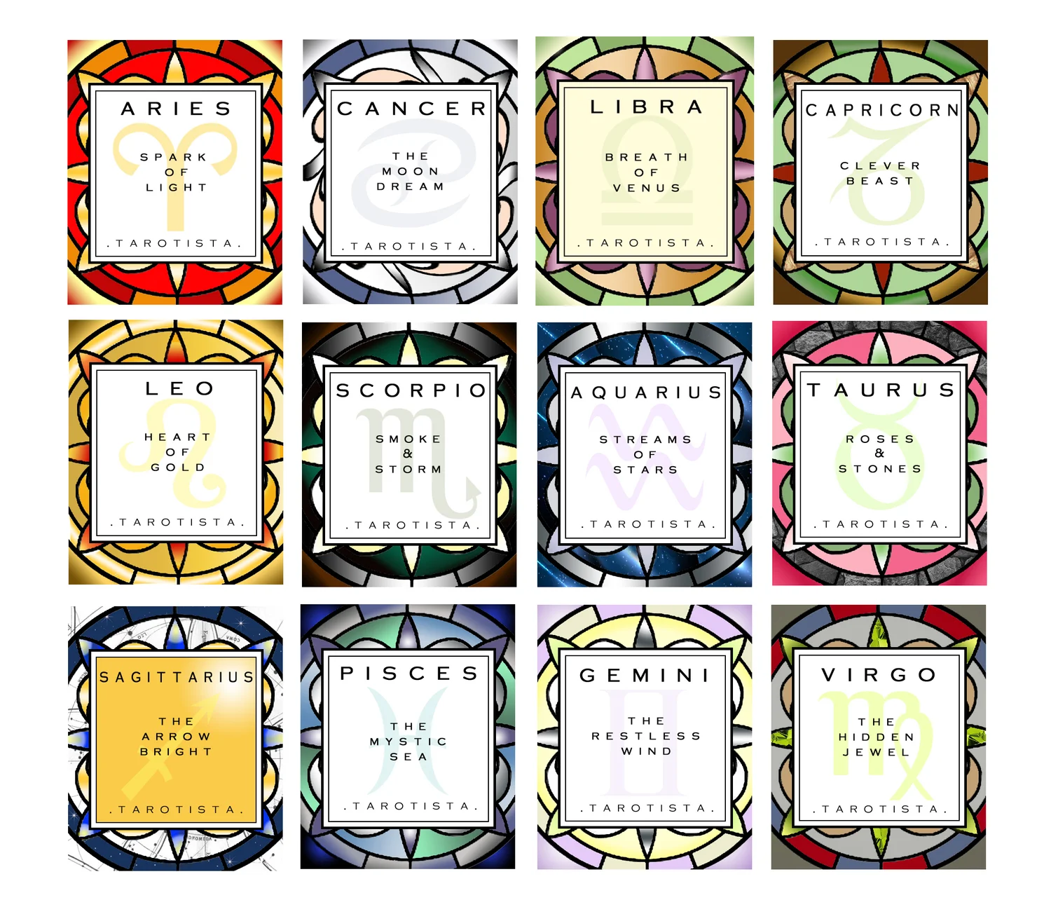 Zodiac sign labels 60 photos - Astrologytoyou.com