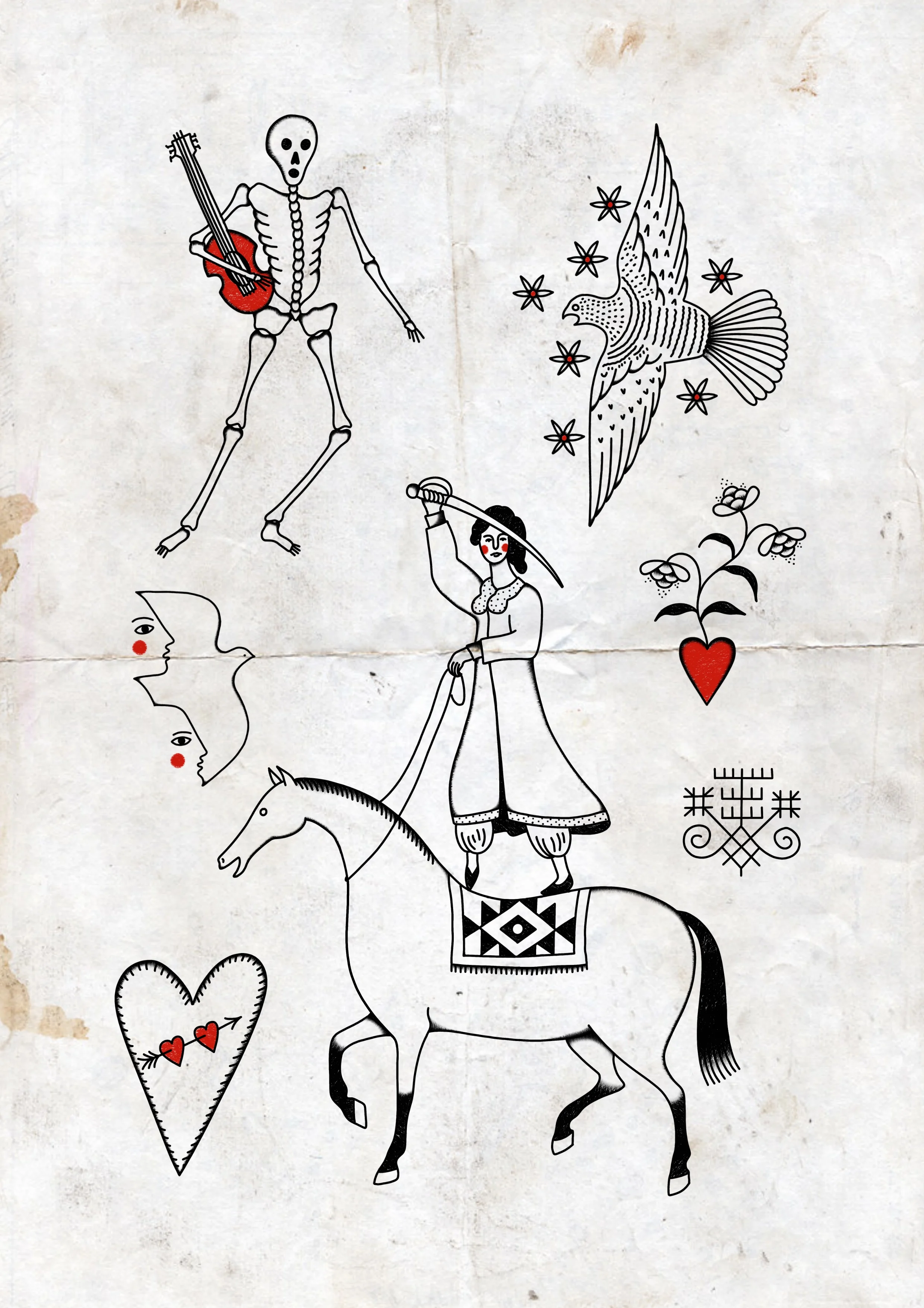 Folk Fun- Henri Tattooer comes to Unikat — UNIKAT CONTEMPORARY TATTOOS ...