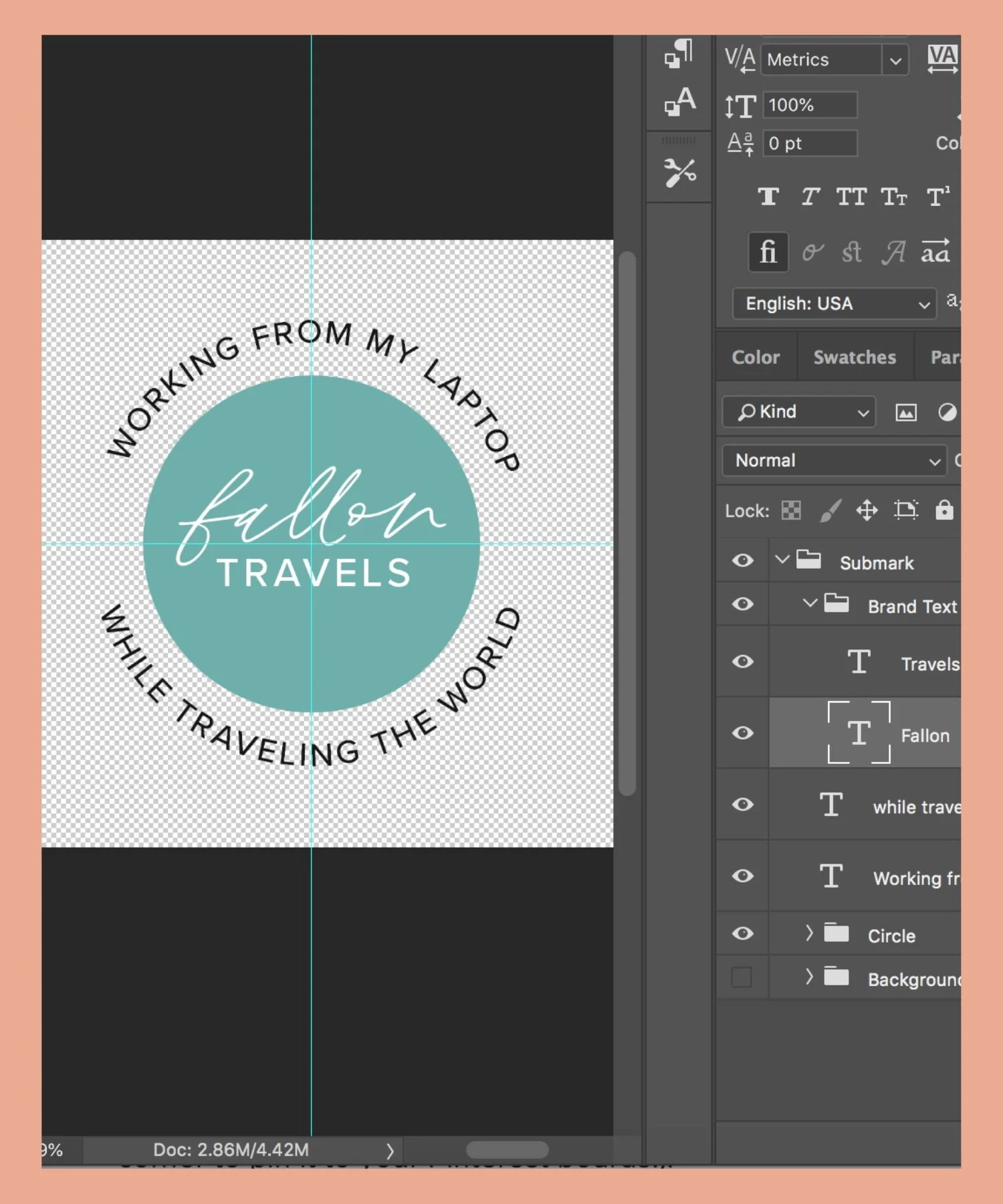 How to type on a path in Photoshop — Fallon Travels