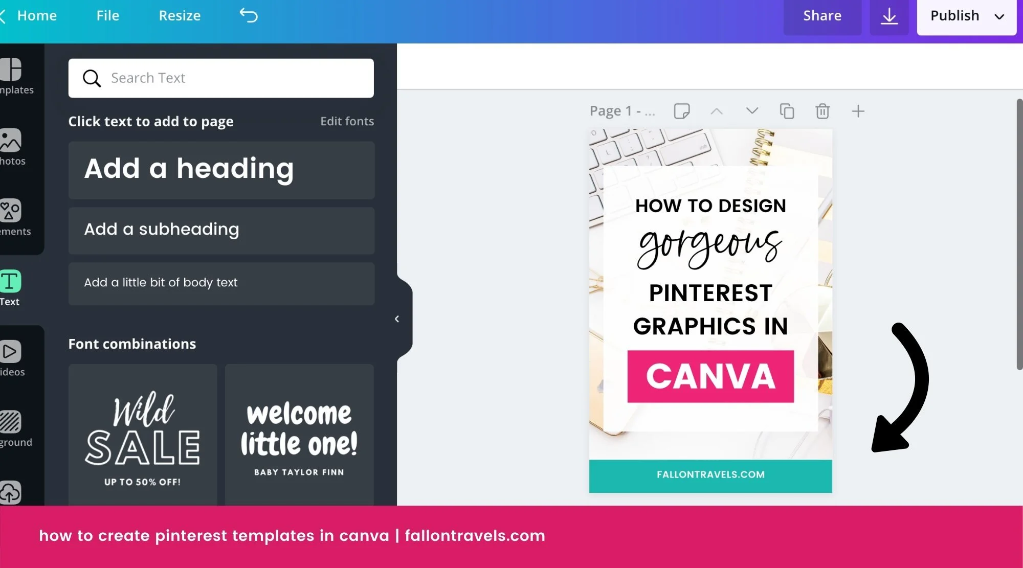 How to Design Stunning Pinterest Templates in Canva — Fallon Travels