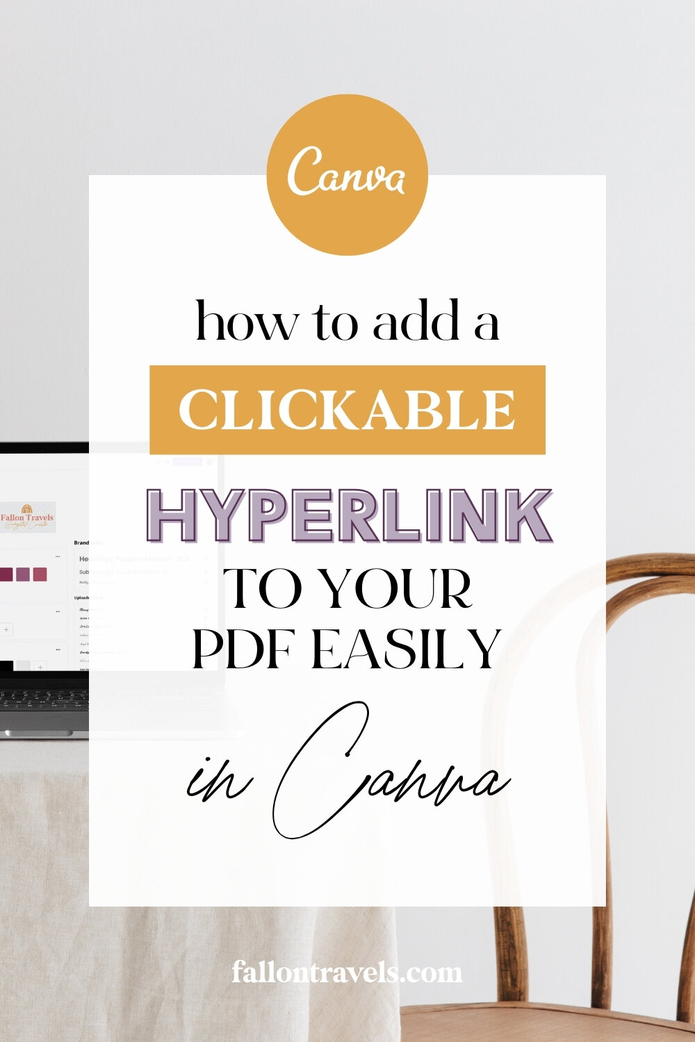 How to add a clickable Hyperlink to your PDF in Canva — Fallon Travels