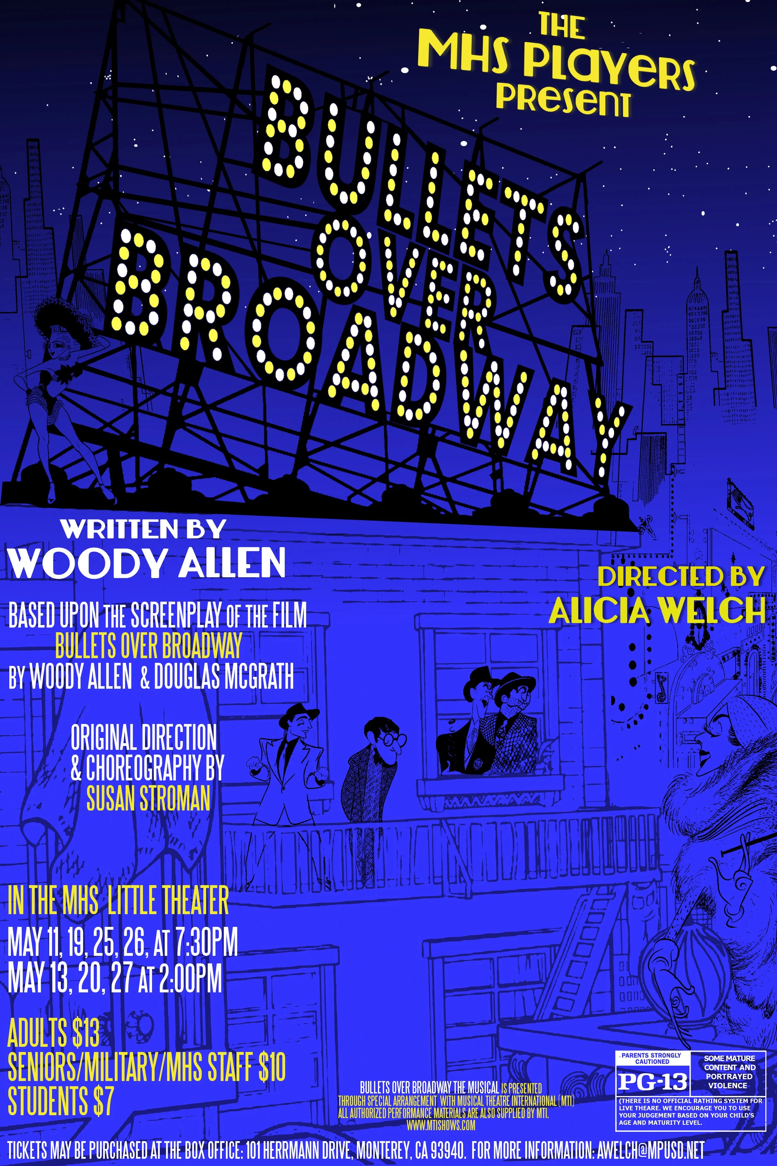 Bullets Over Broadway Poster