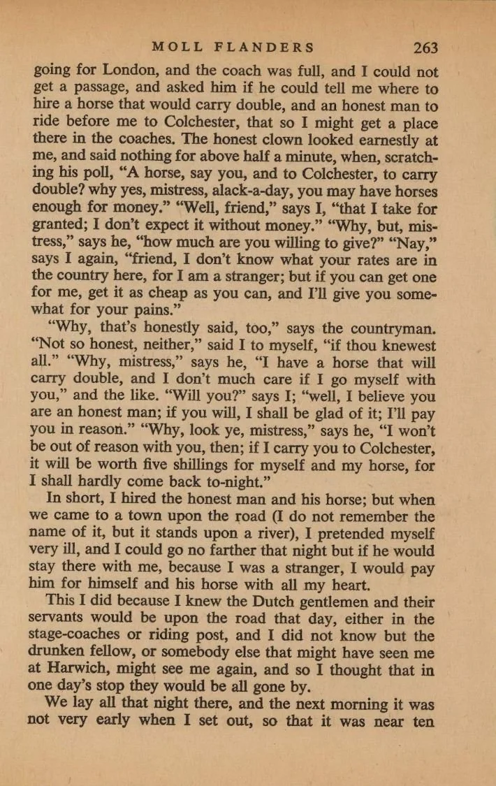 Moll Flanders by Daniel Defoe - PART 2 — The Gardner Francis Fox Library