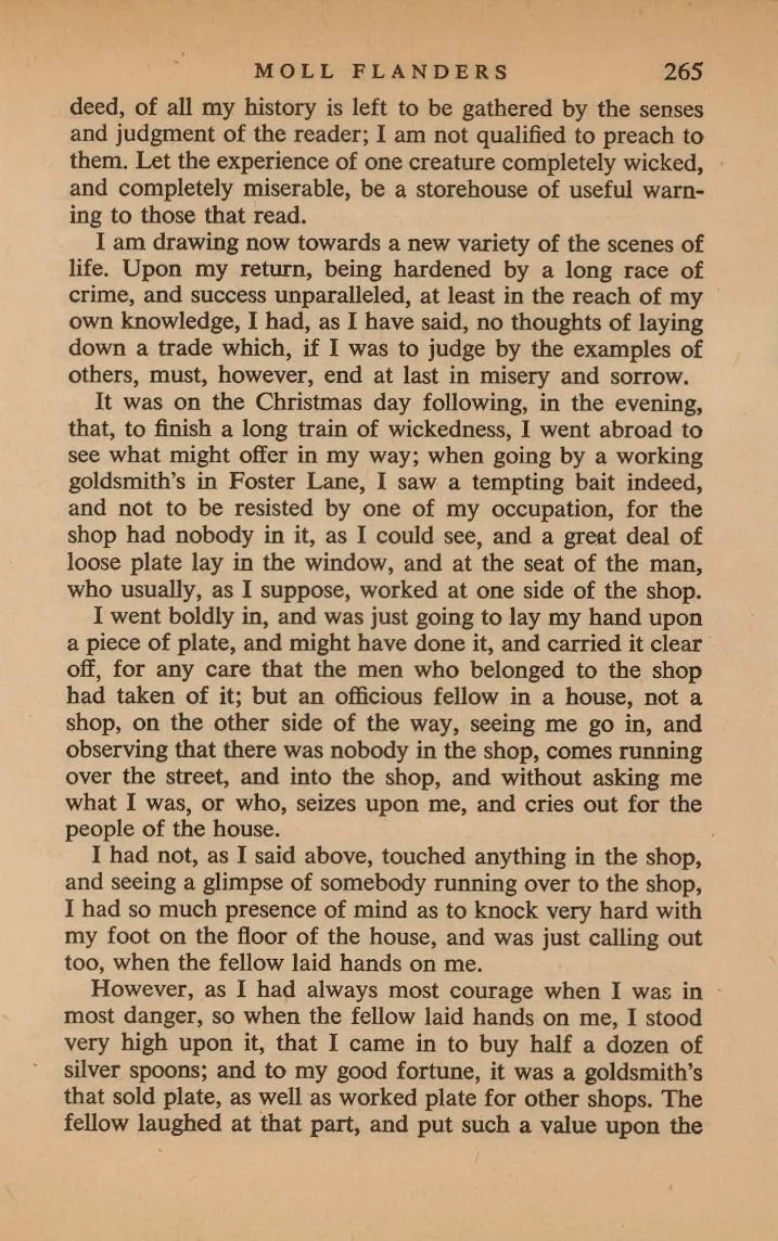 Moll Flanders by Daniel Defoe - PART 2 — The Gardner Francis Fox Library