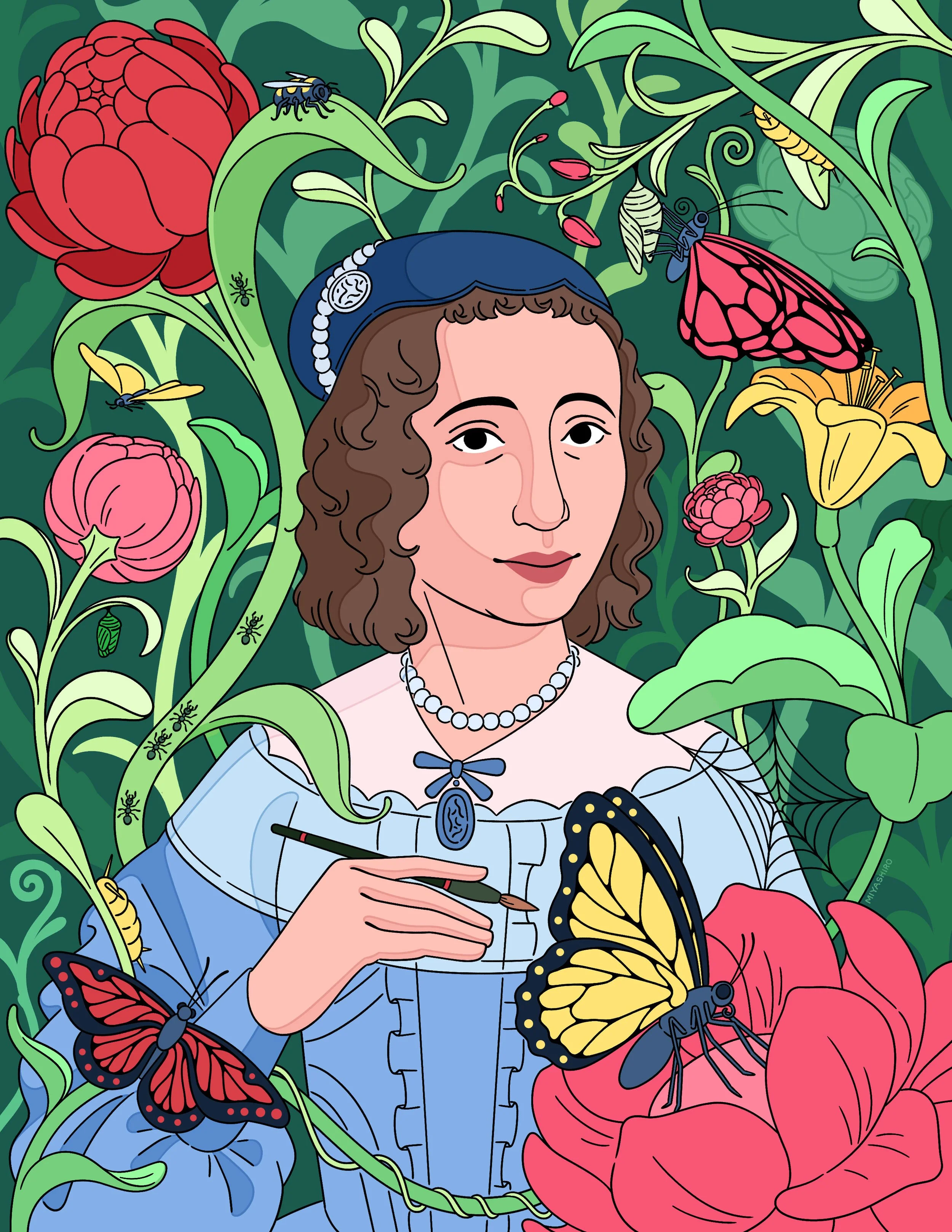 Maria Sibylla Merian Portrait — Morgan Miyashiro