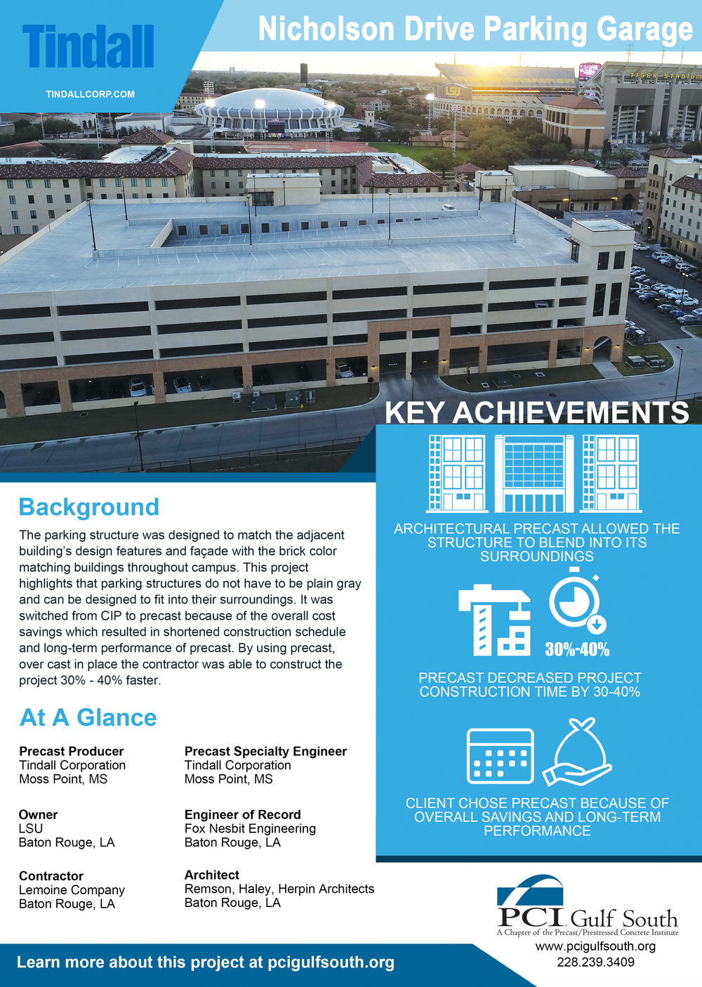 Nicholson Gateway Parking Garage — PCI GULF SOUTH