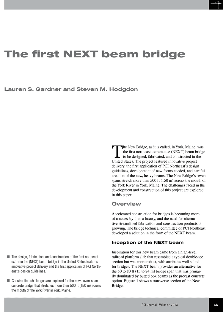 Precast NEXT Beams — PCI GULF SOUTH