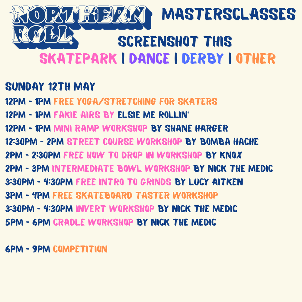Northern Roll Masterclasses — LS-TEN - Education, Sport & Community