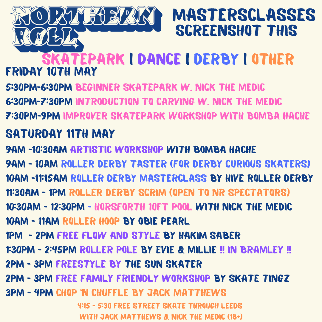 Northern Roll Masterclasses — LS-TEN - Education, Sport & Community