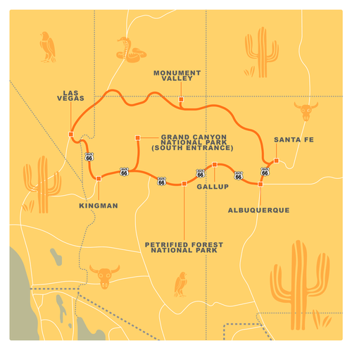 Route 66 road trip: Las Vegas to the Grand Canyon (& beyond!)