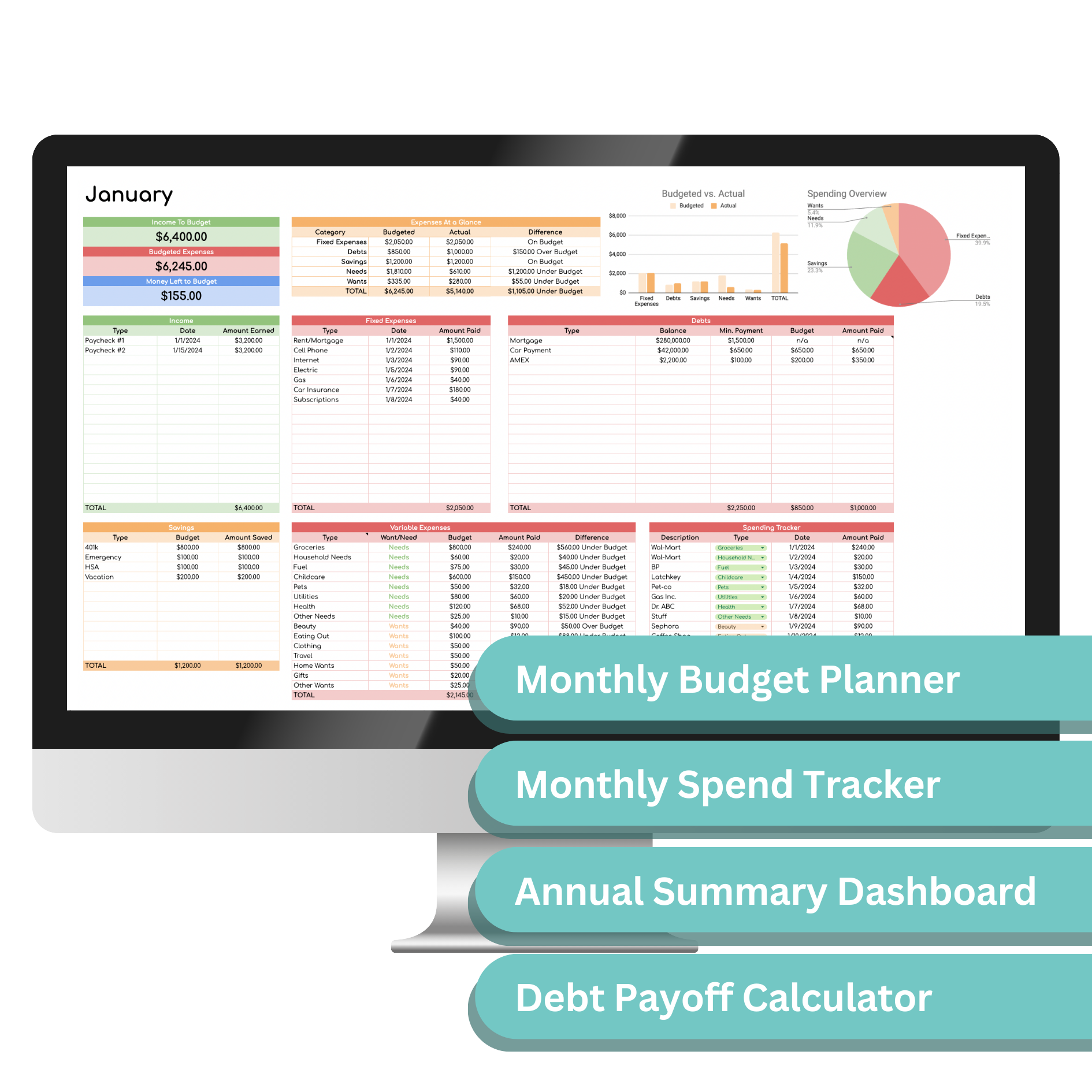 Ultimate Budgeting Dashboard — Hayley Fiser