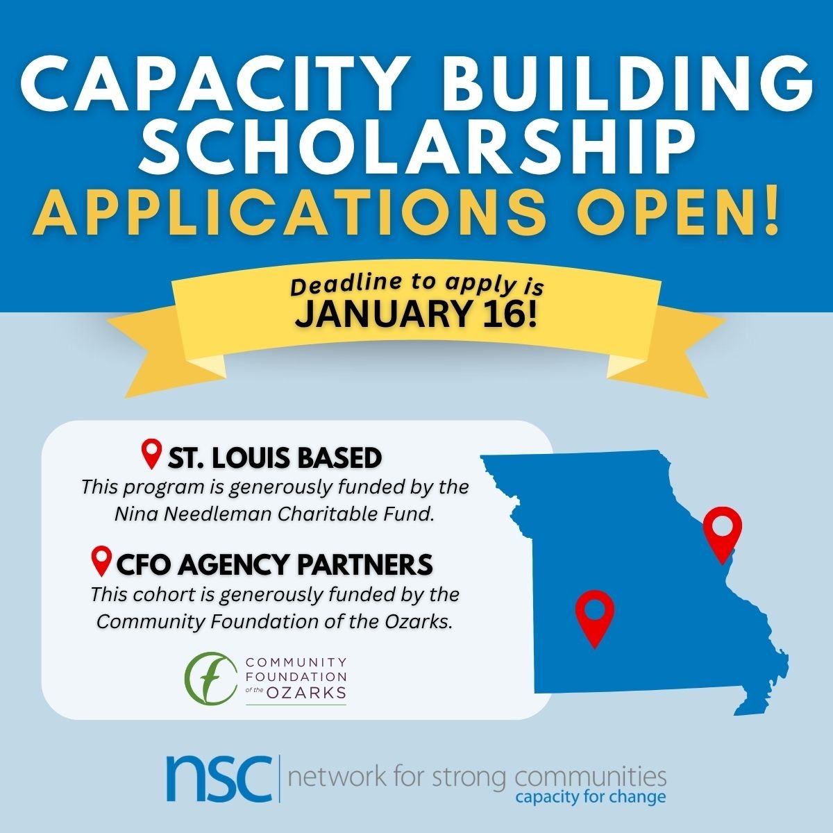 NSC: Capacity Building Scholarship — Community Builders Network