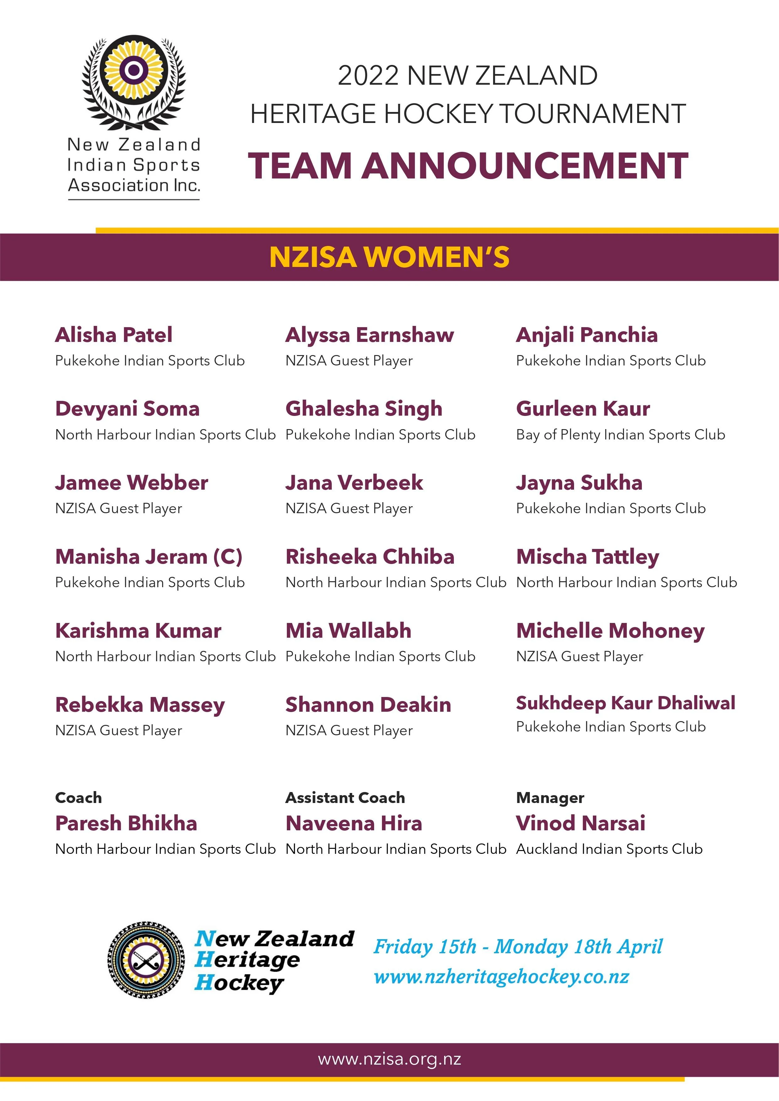 New Zealand Indian Sports Association Inc.
