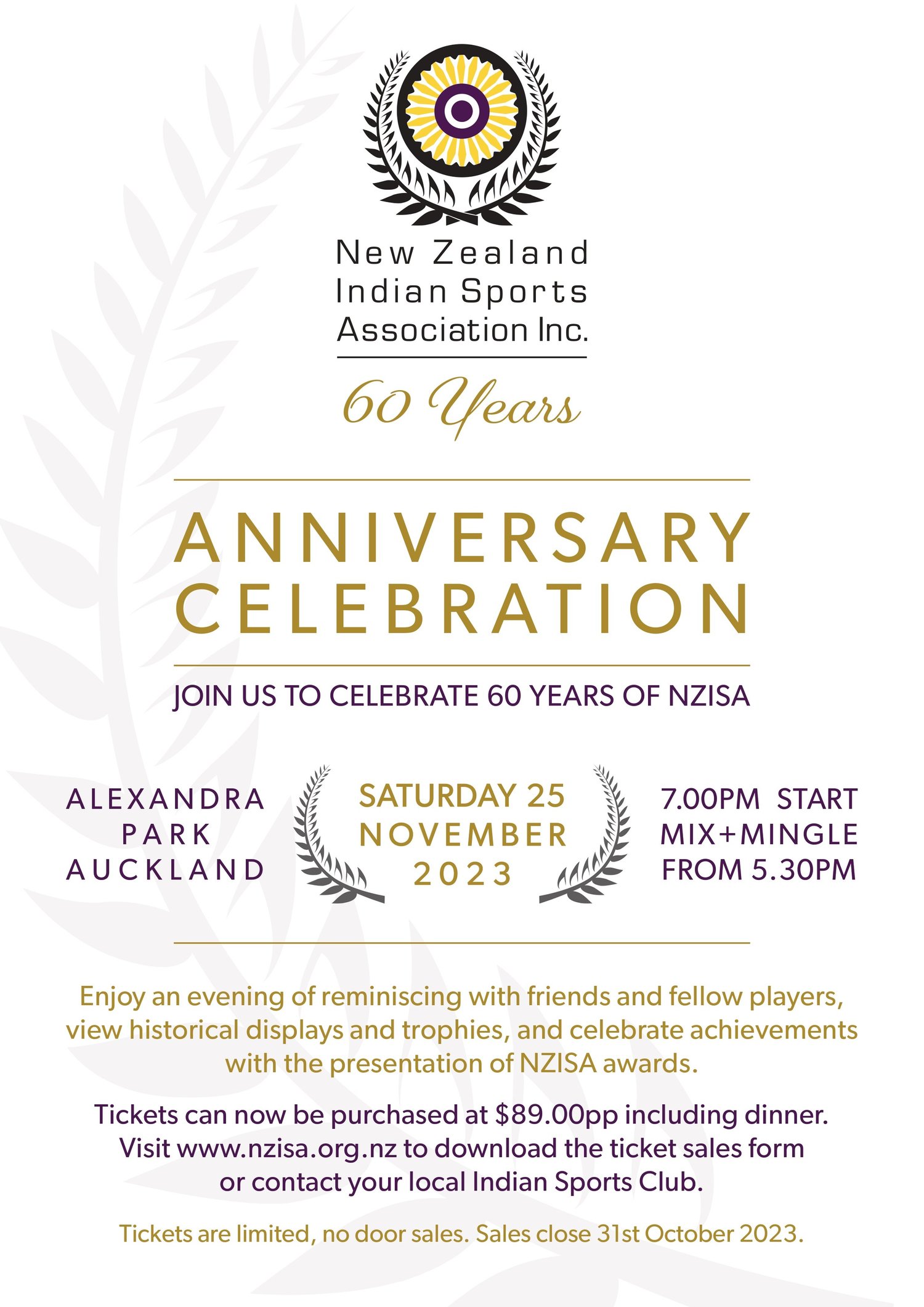 Events Calendar — New Zealand Indian Sports Association Inc.