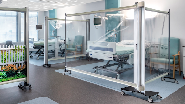 Products- Portable Retractable Hospital Screens — KwickScreen