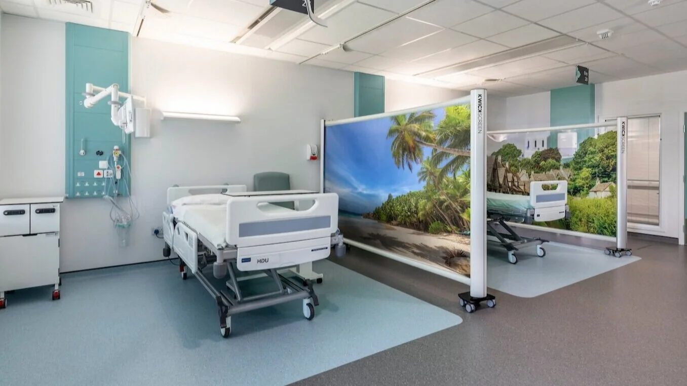 Products- Portable Retractable Hospital Screens — KwickScreen