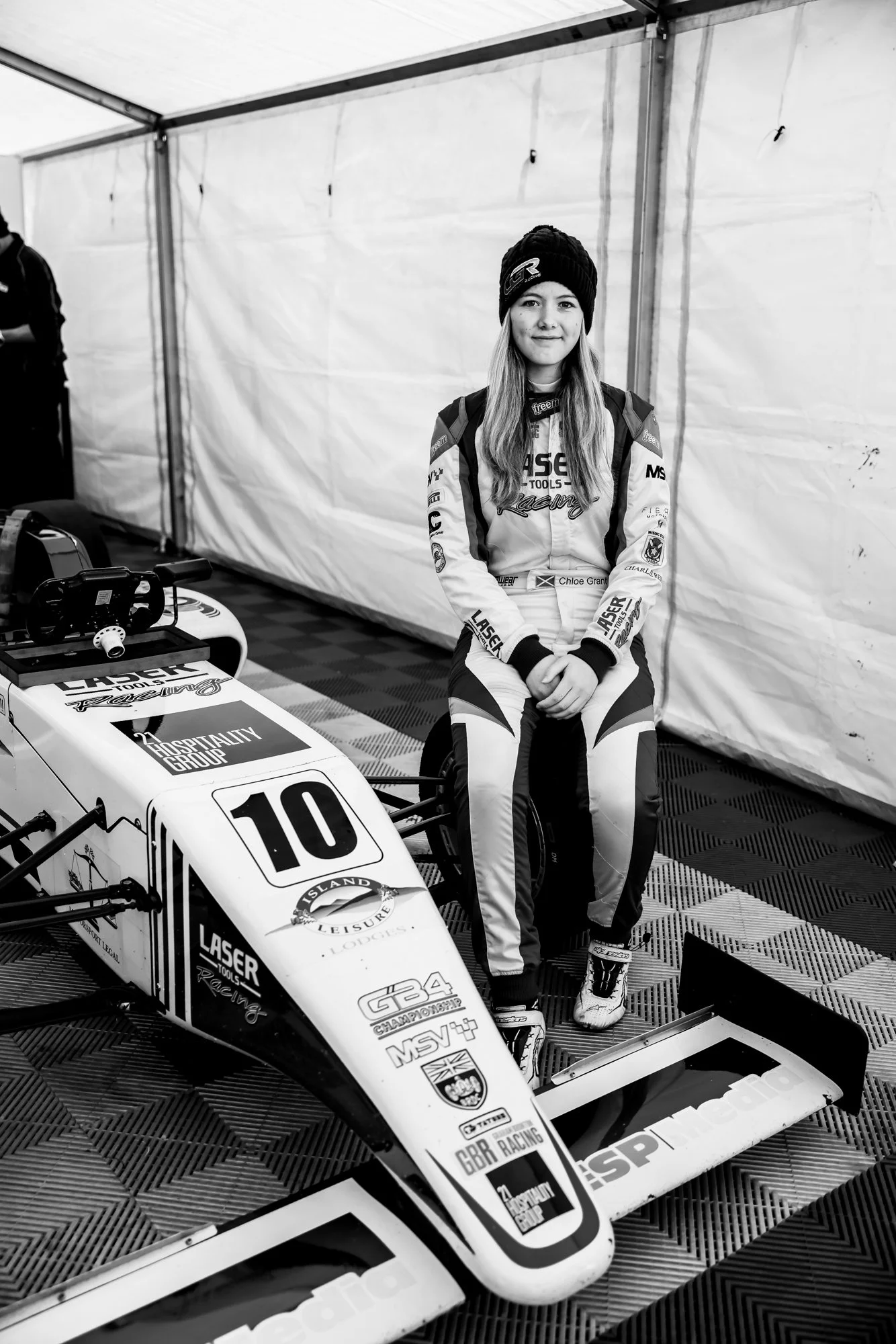 Chloe Grant Racing Driver Pre Race Photography at Donington Park Race ...