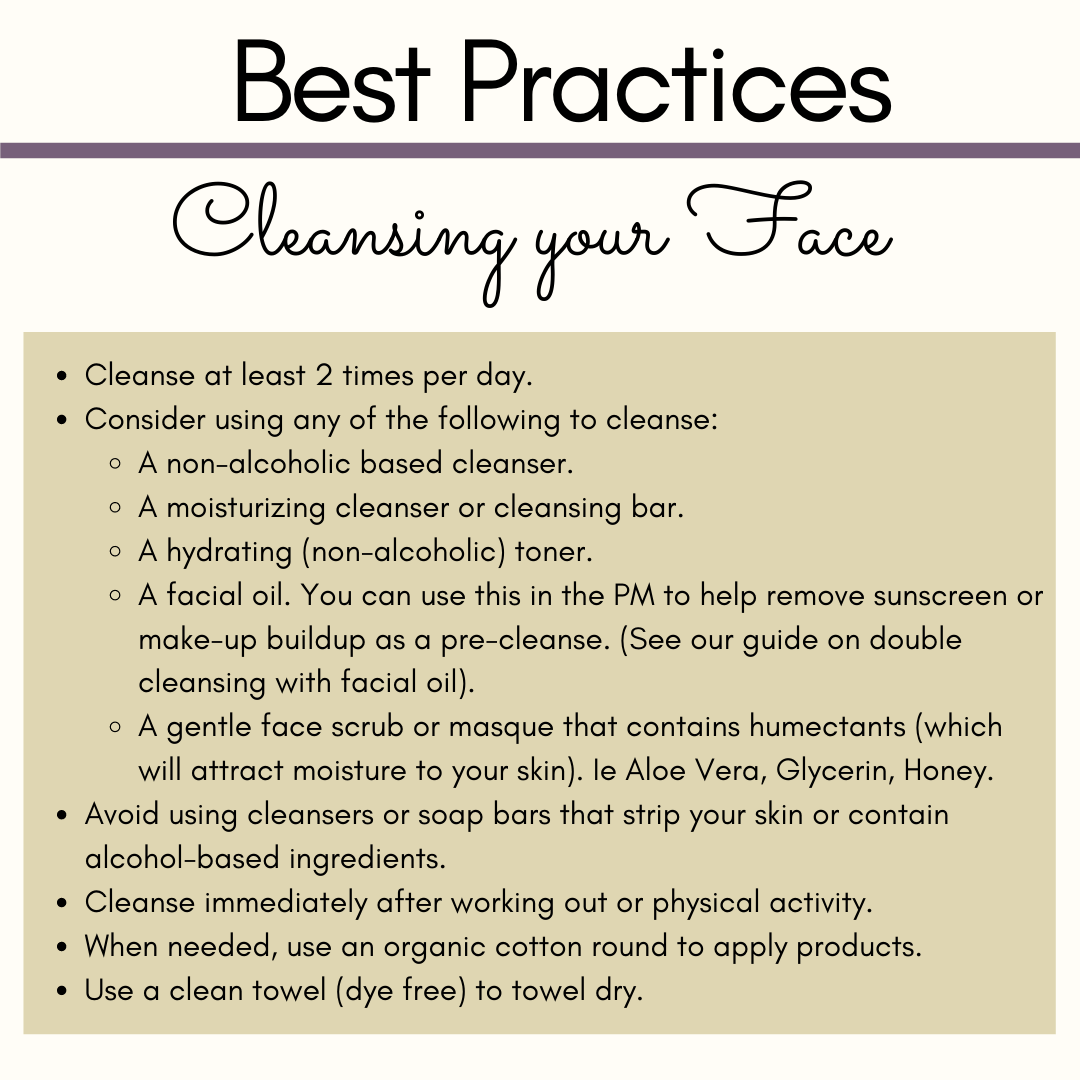 Clean + Moisturized Skin = Healthy Skin — By Justine