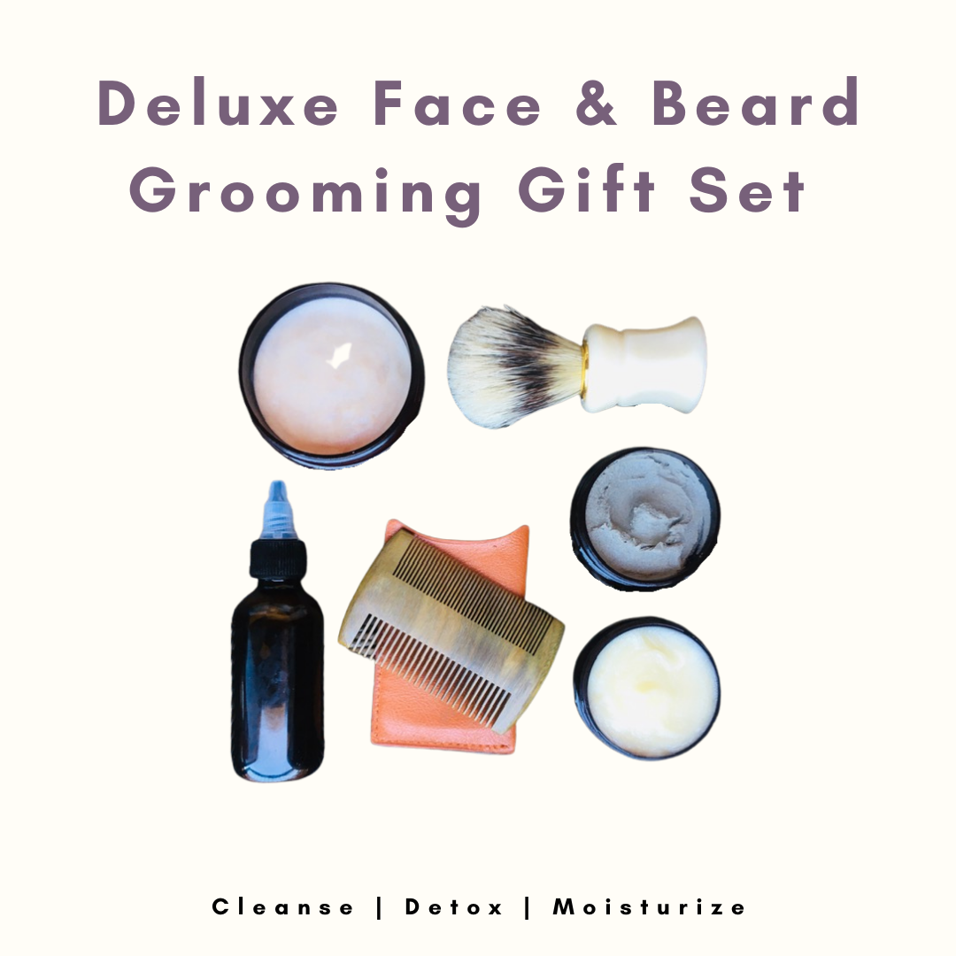 Deluxe Face and Beard Grooming Gift Set — By Justine