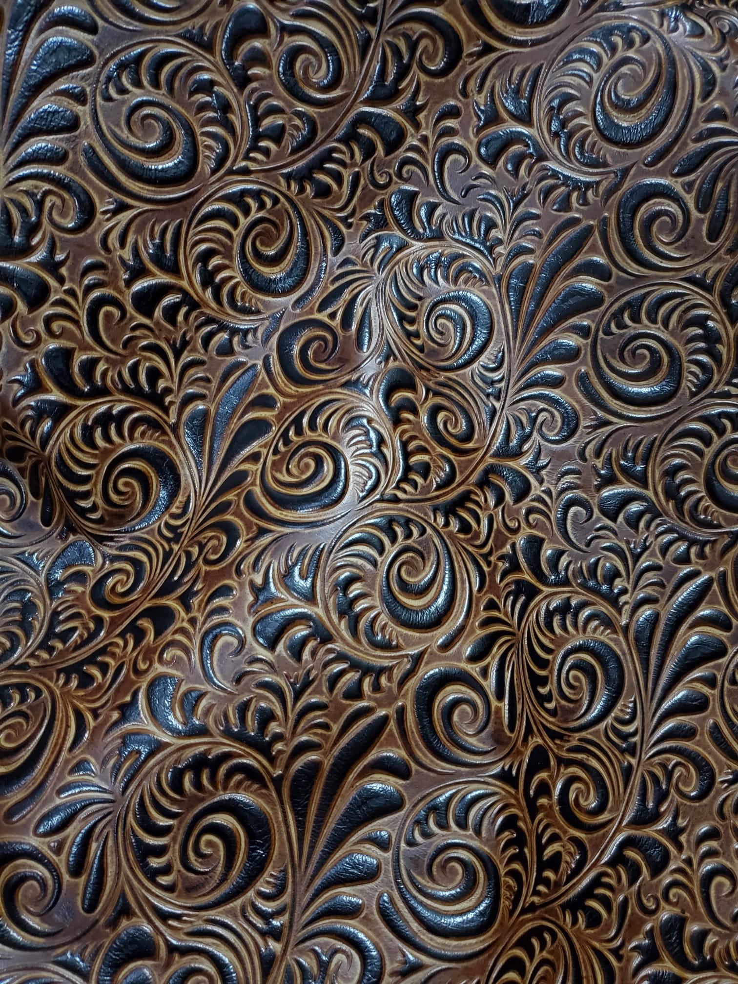 Floral Embossed Leather — Texas Leather Goods