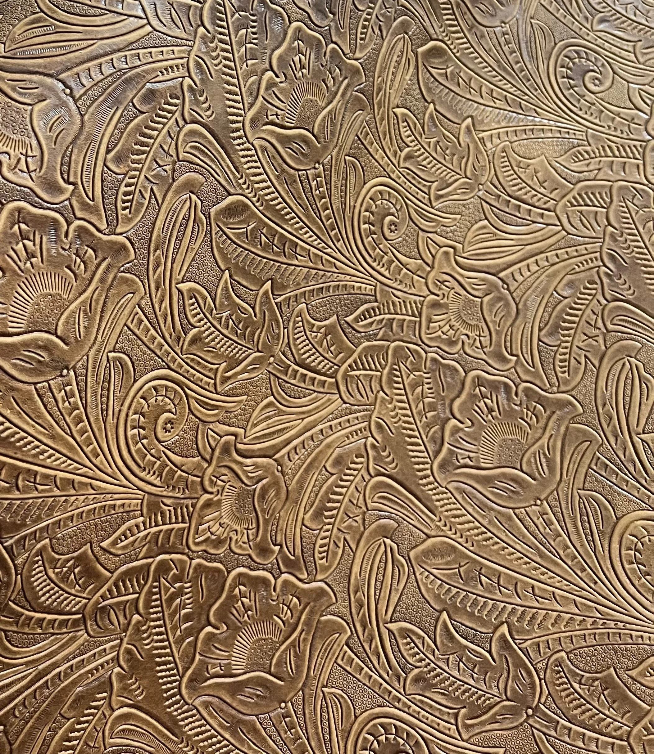 Floral Embossed Leather — Texas Leather Goods