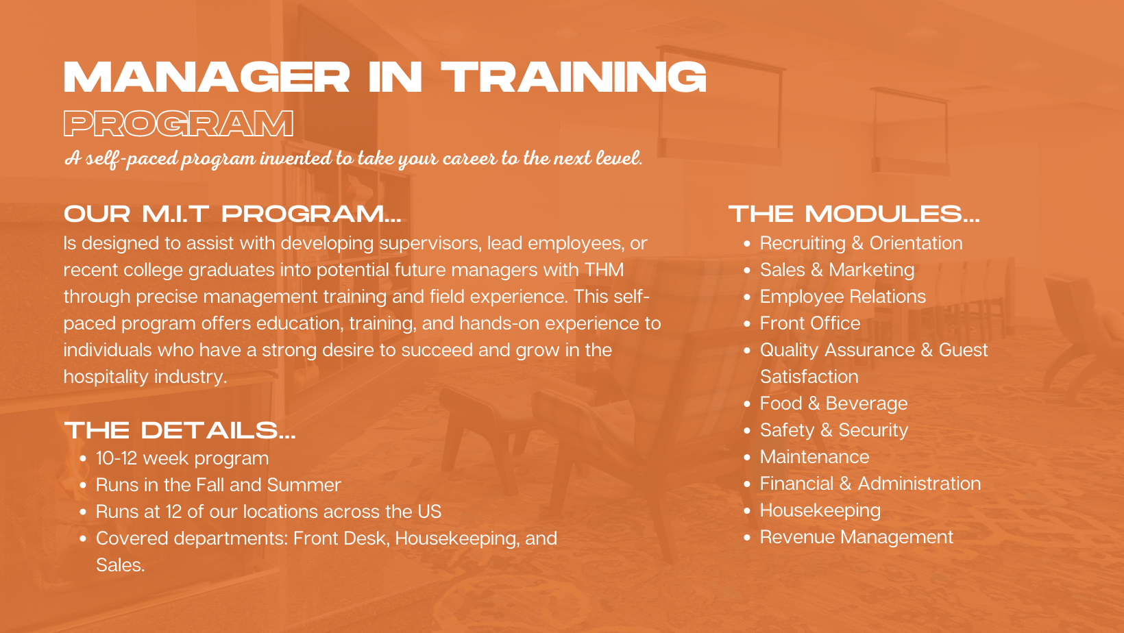 MIT Program & Internships — THM