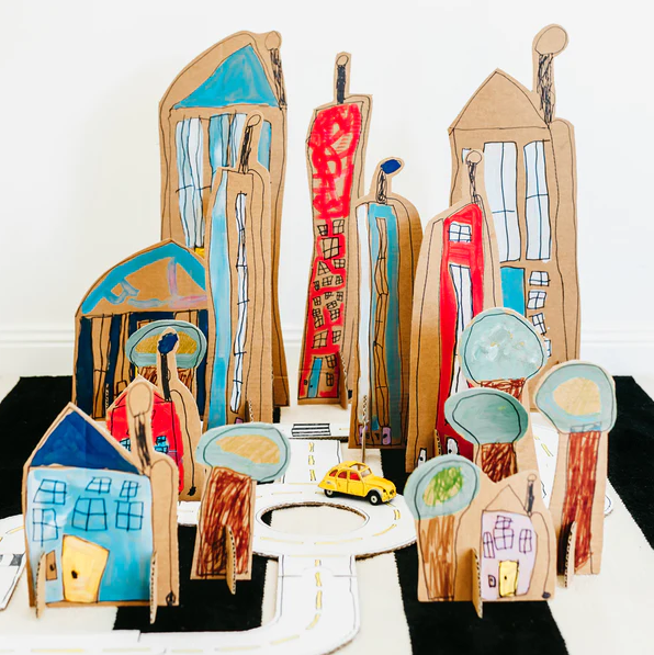 How to Create Your Own Recycled City Out of Cardboard | Petit Architect