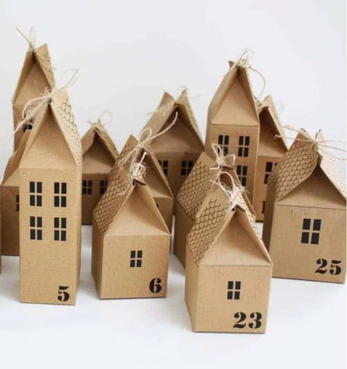 Make your own DIY advent calendar from recycled materials | Petit Architect