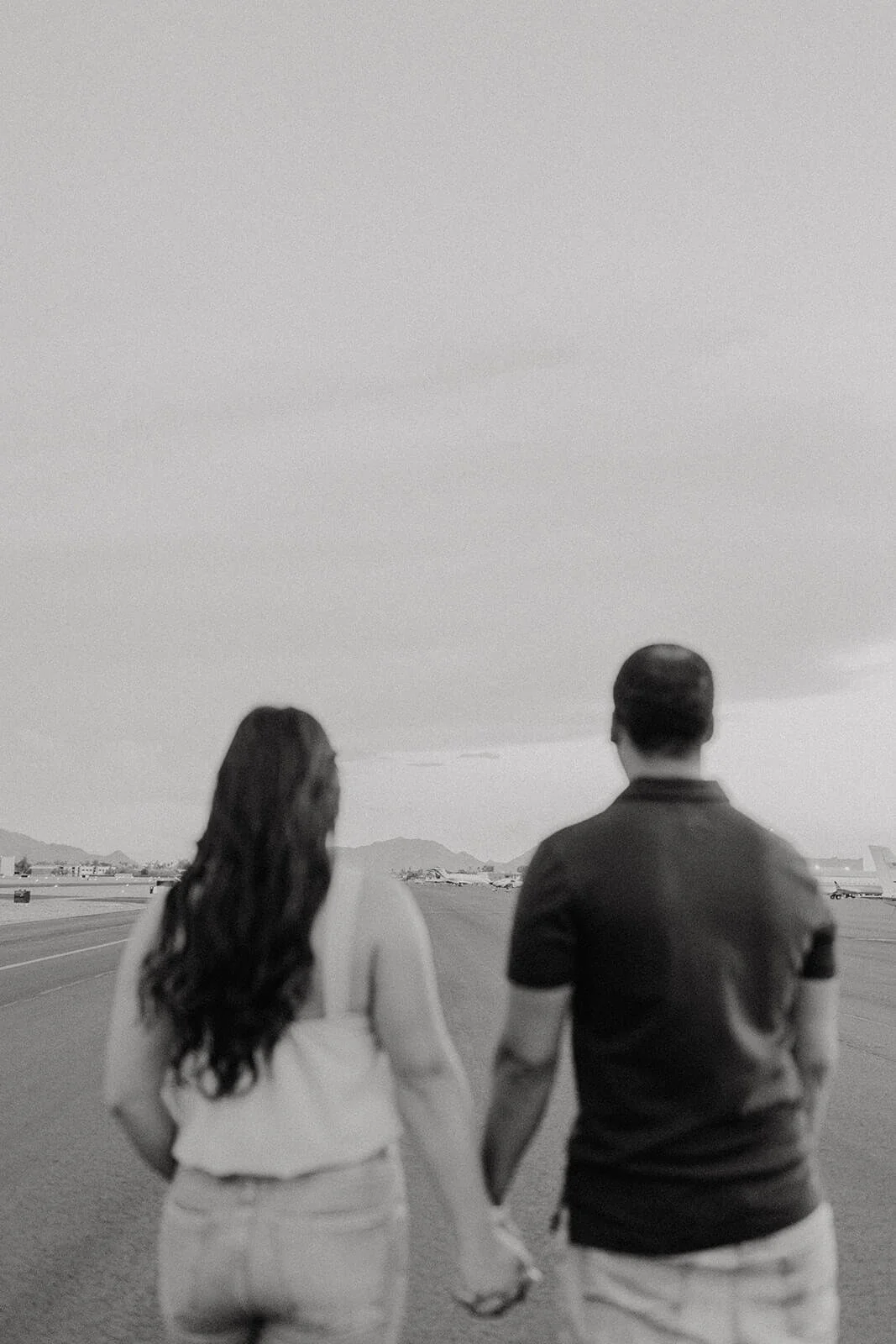 Unique Engagement Photos at Scottsdale Airport — Carmela Joy Photography