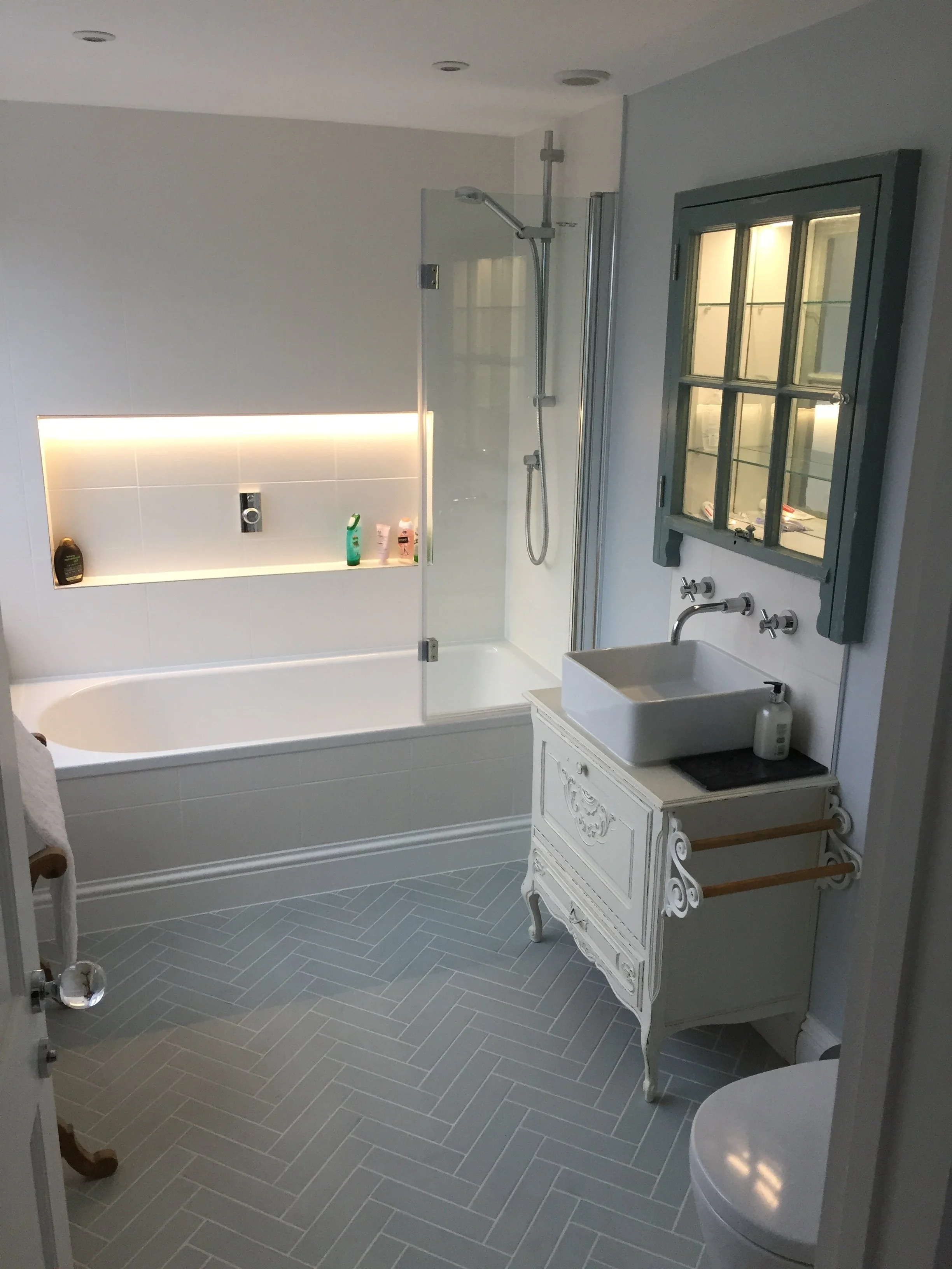Recessed Bathroom Units — Tewkesbury House Bespoke Kitchens, Bathrooms ...