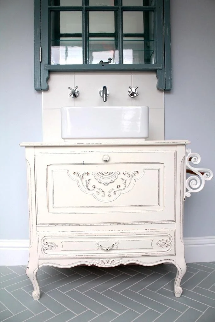 Recycled vanity unit — Tewkesbury House Bespoke Kitchens, Bathrooms ...