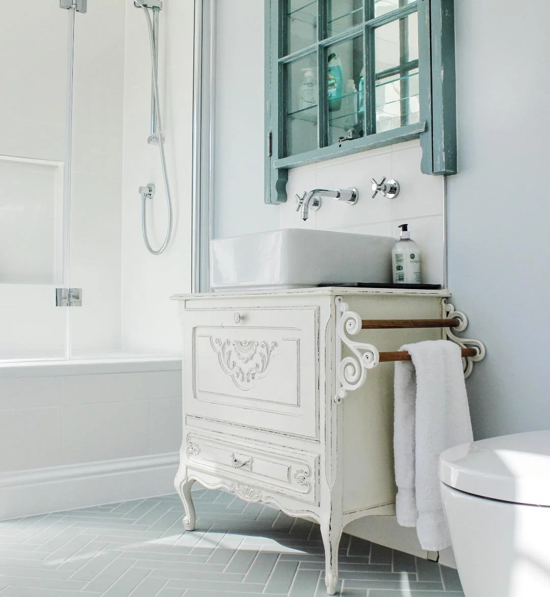 Recycled vanity unit — Tewkesbury House Bespoke Kitchens, Bathrooms ...