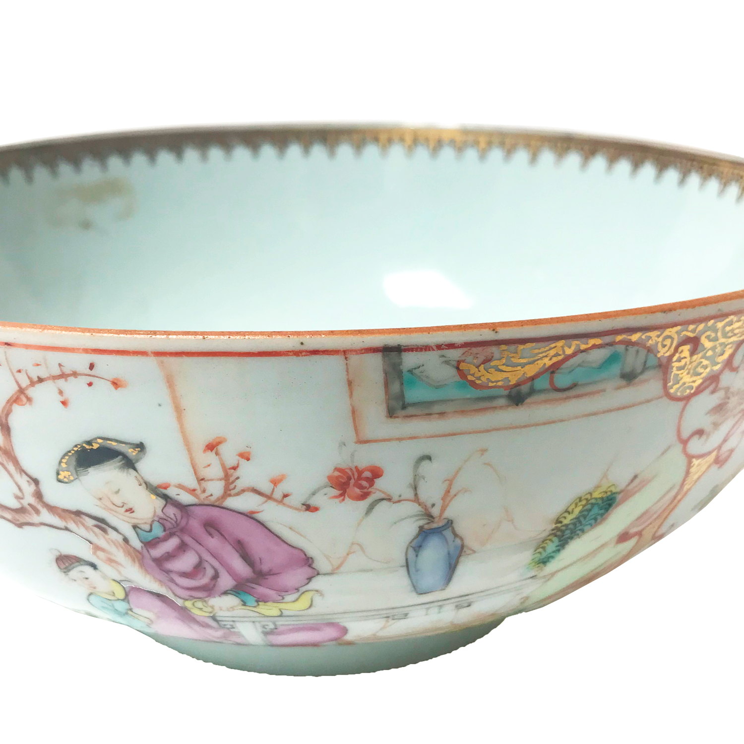 Fine Late 18th Century Chinese Export Rose Mandarin Pattern Centerpiece ...