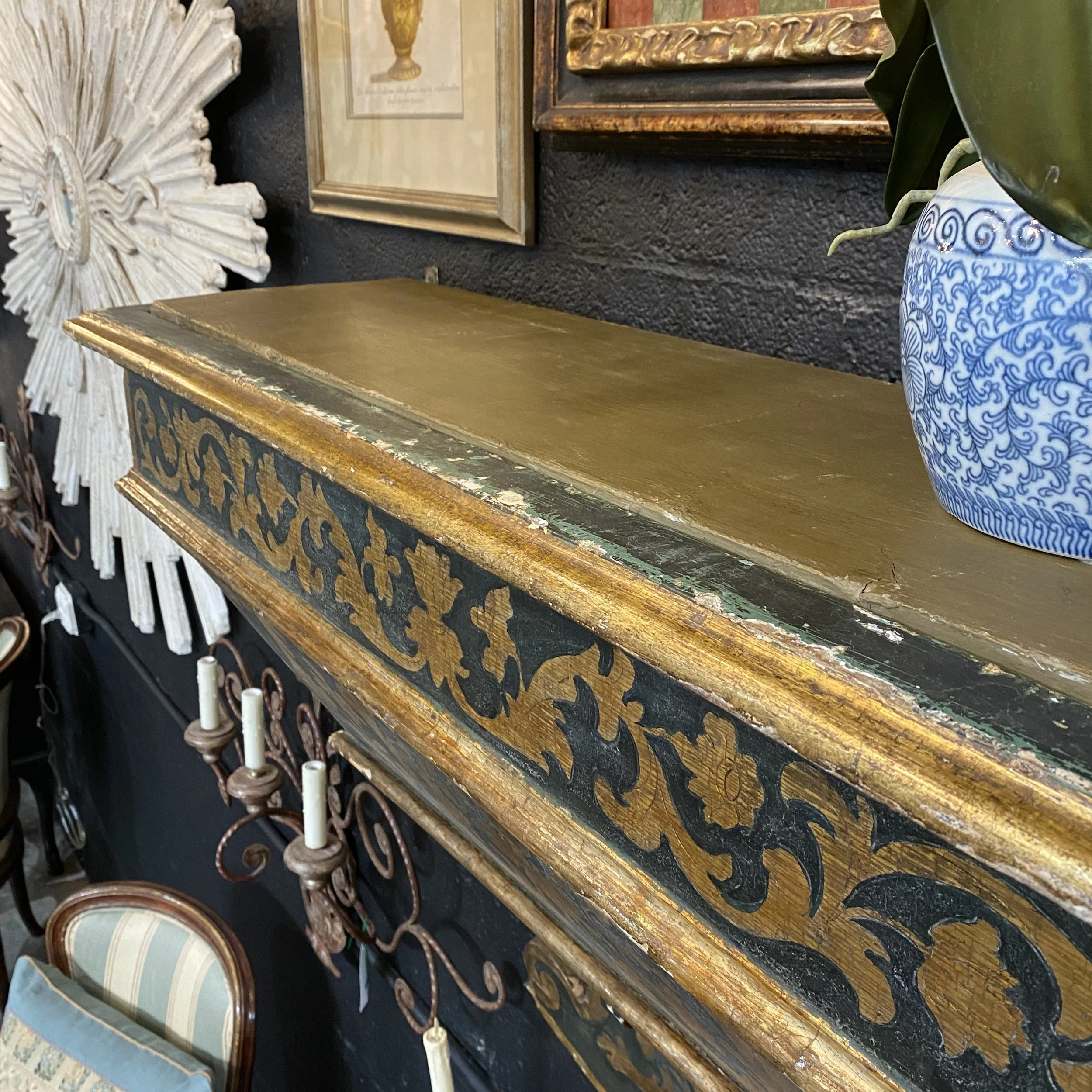 Pair of Early 20th Century Spanish Painted Wall Brackets — Wolf Hall ...