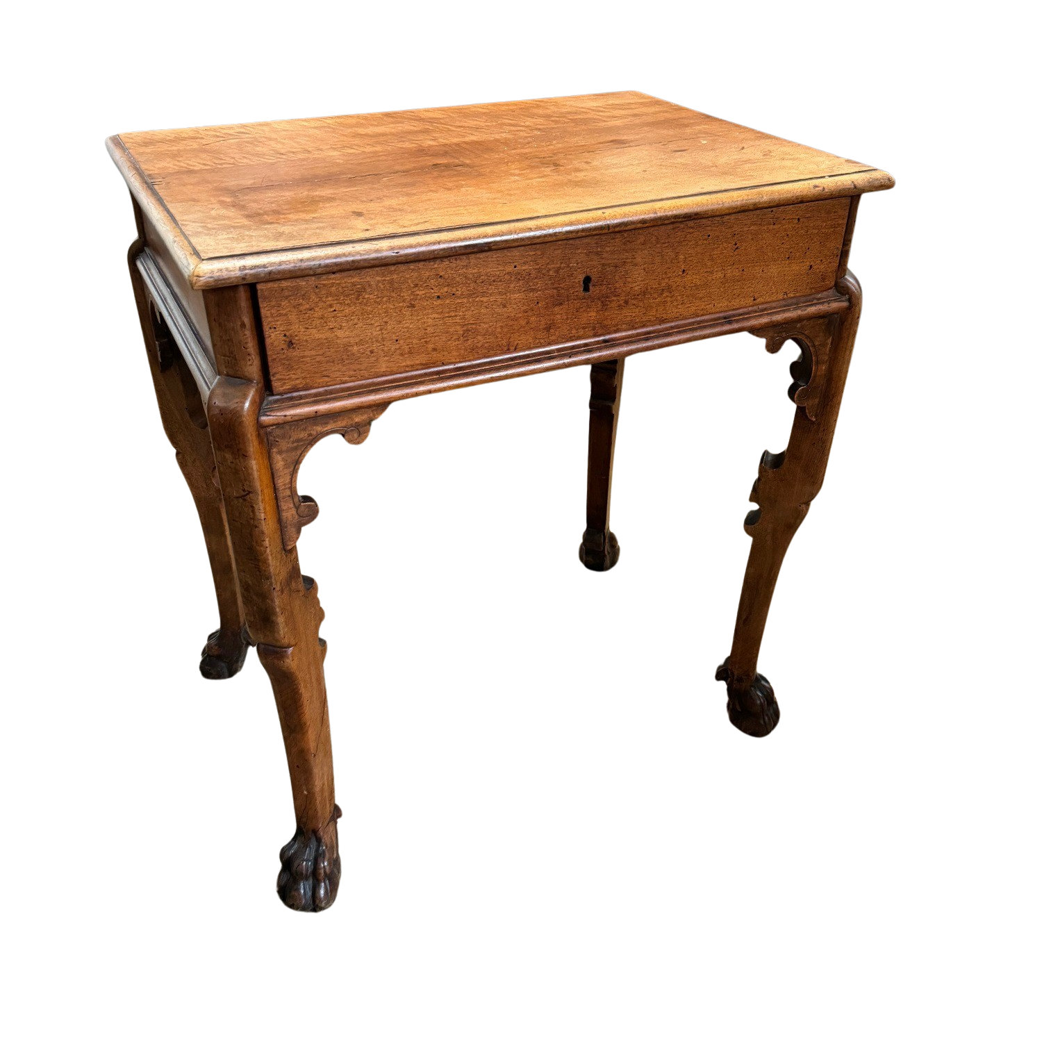 Charming and Quirky 19th Century Italian Walnut Small Table with One ...