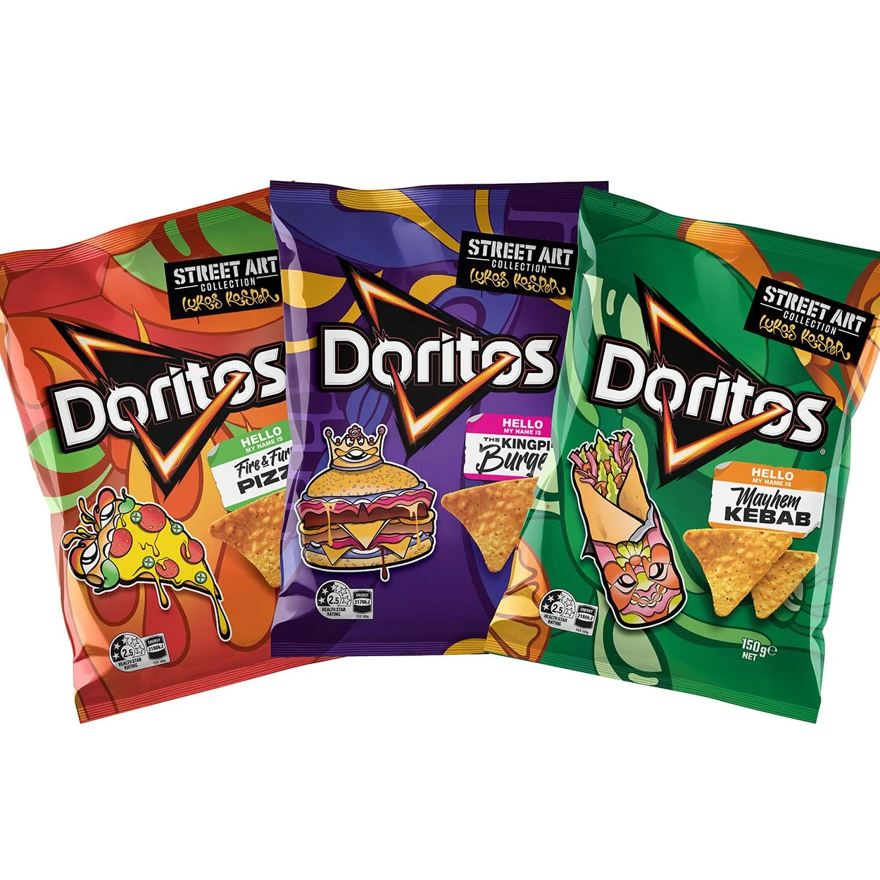 Doritos Street Art Collection with Melbourne Street Artist Lukas Kasper ...