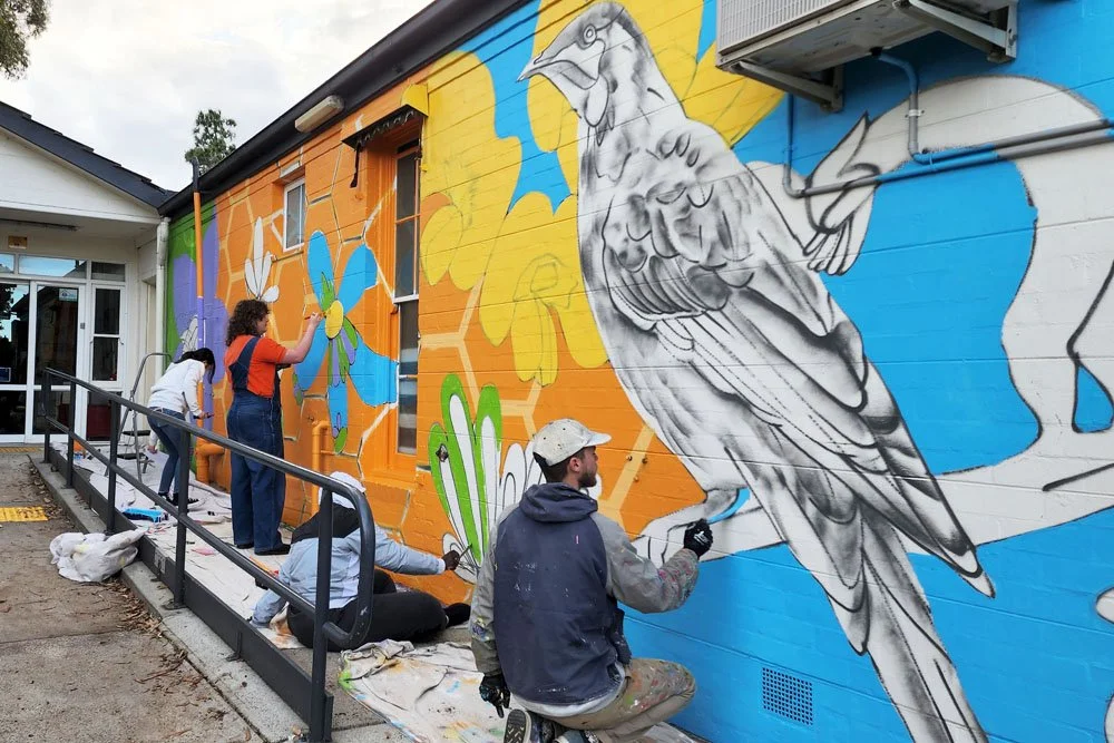 Westvale Community Centre Mural Melbourne Street Artist — Lukas Kasper ...