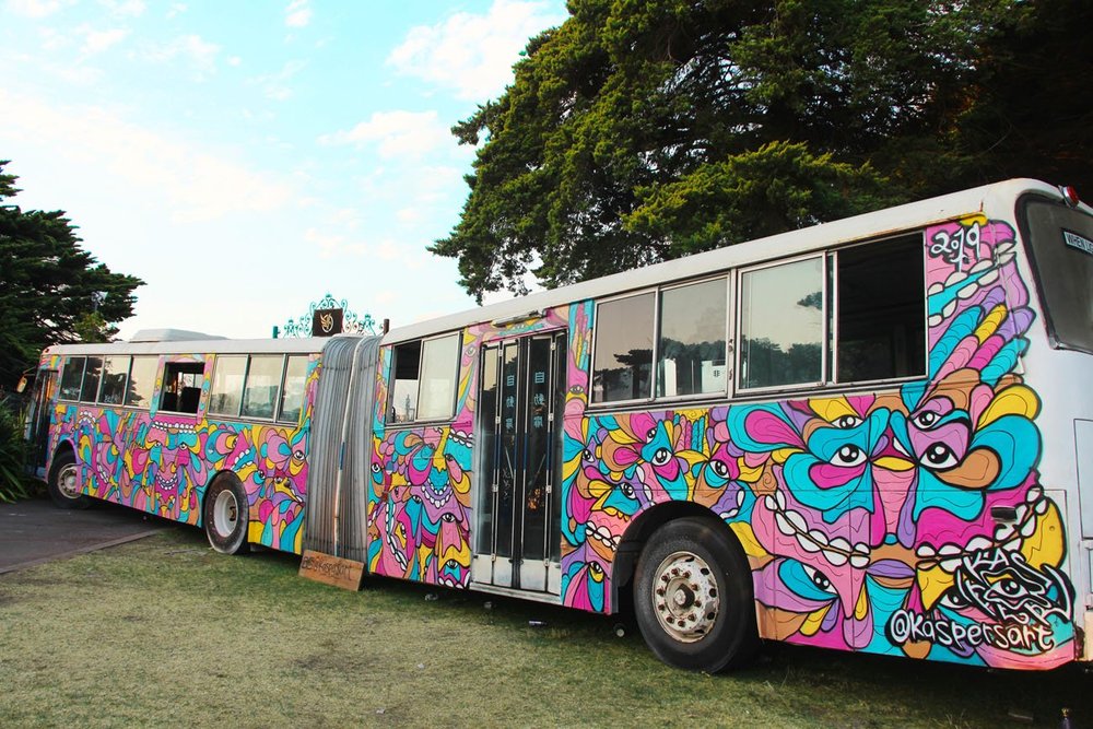 Bus Mural Melbourne Street Artist — Lukas Kasper - Melbourne Mural ...