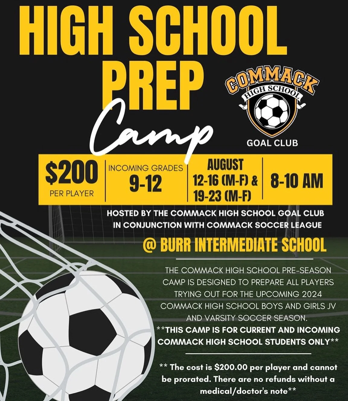 Tryout Results — Commack Soccer