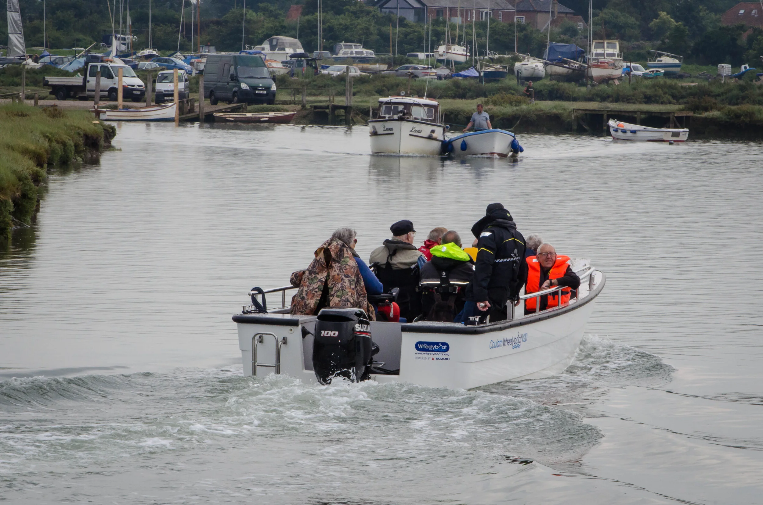 Photos of accessible boats — Wheelyboat Trust