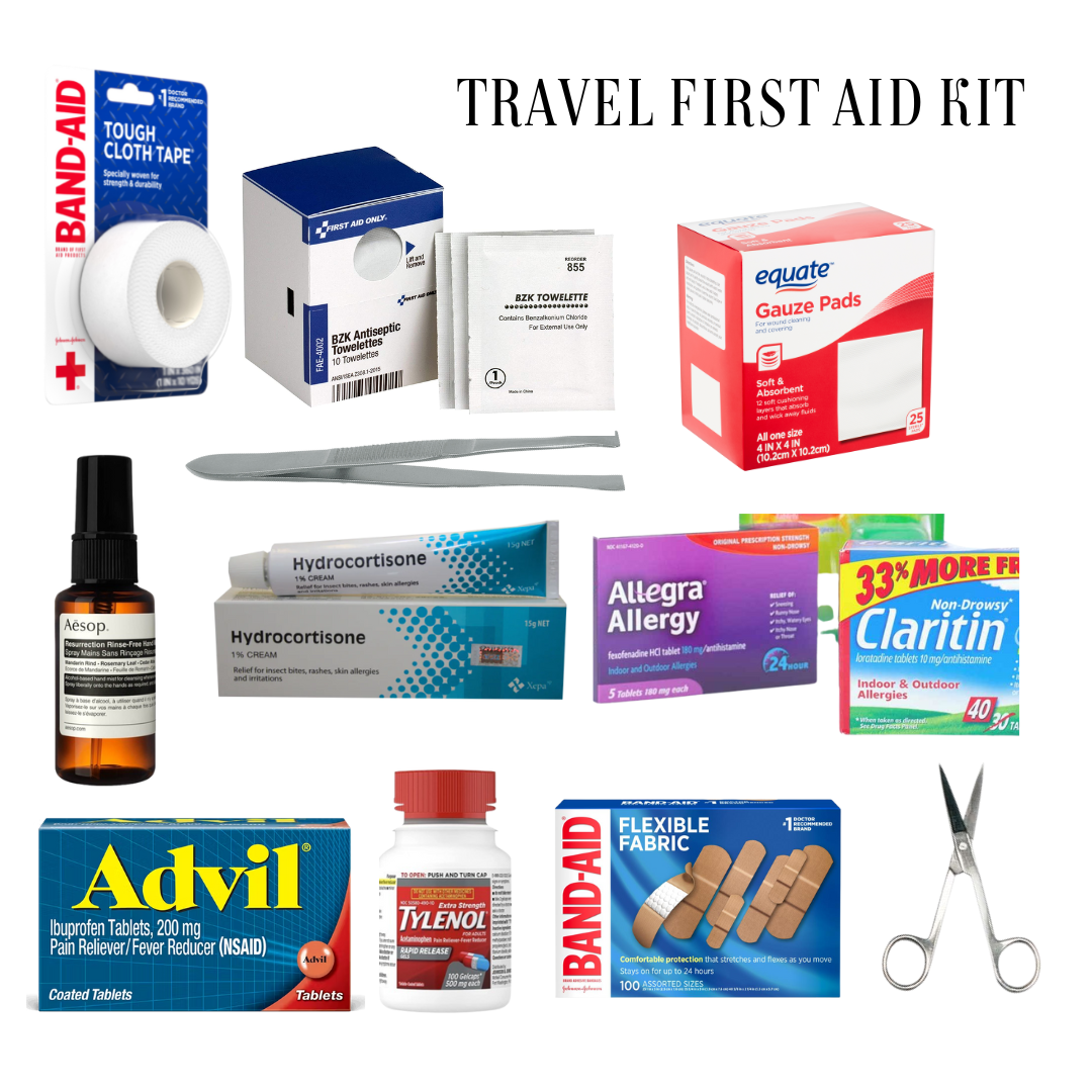 What to Pack in a Travel First Aid Kit — Bag-all Journal