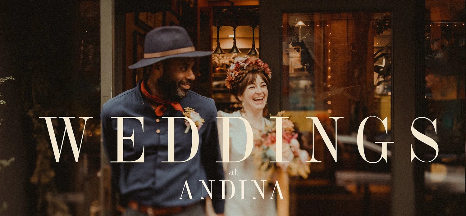 Weddings at Andina — Andina Restaurant