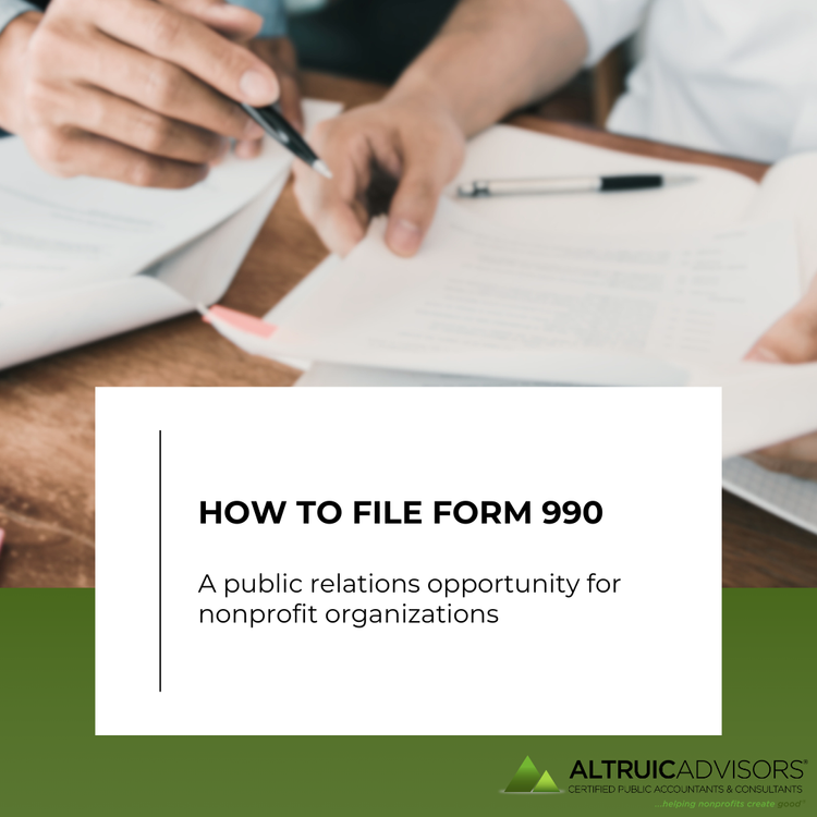 How To File Form 990 — Altruic Advisors