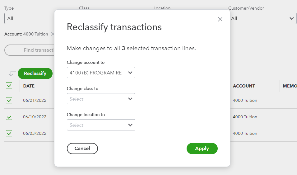 How To Reclassify Transactions in QuickBooks Online — Altruic Advisors