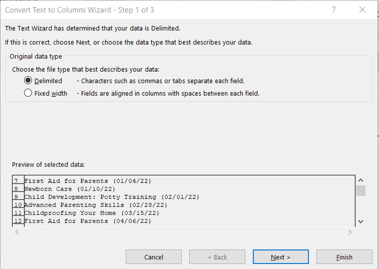 How to Use Text-to-Columns in Excel — Altruic Advisors