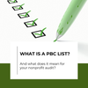 What is a PBC List? — Altruic Advisors