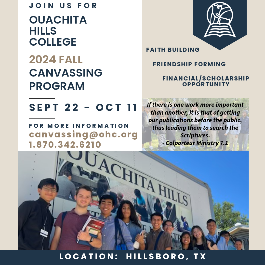 Canvassing — Ouachita Hills College