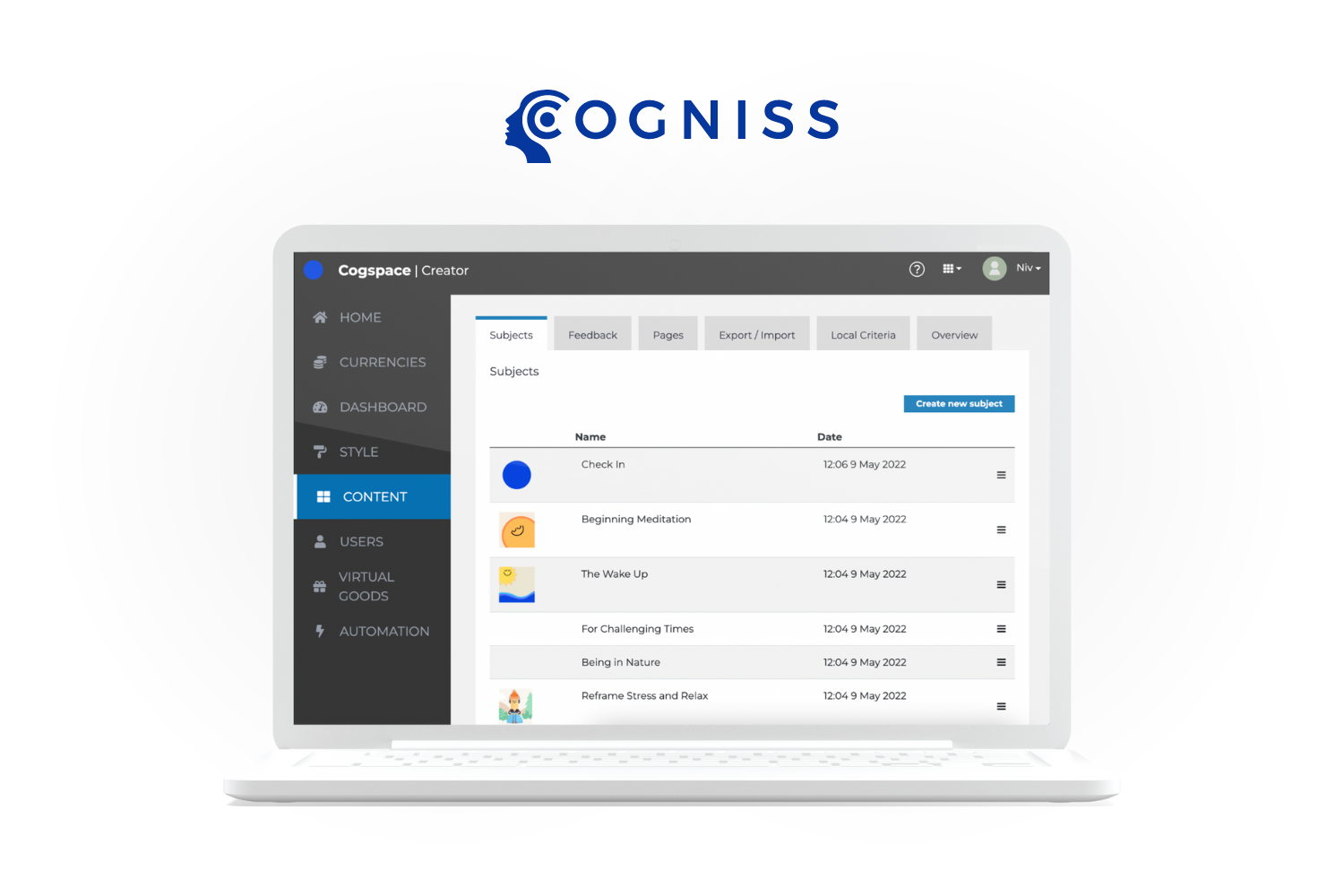 Our story | Cogniss: The no-code platform for digital health