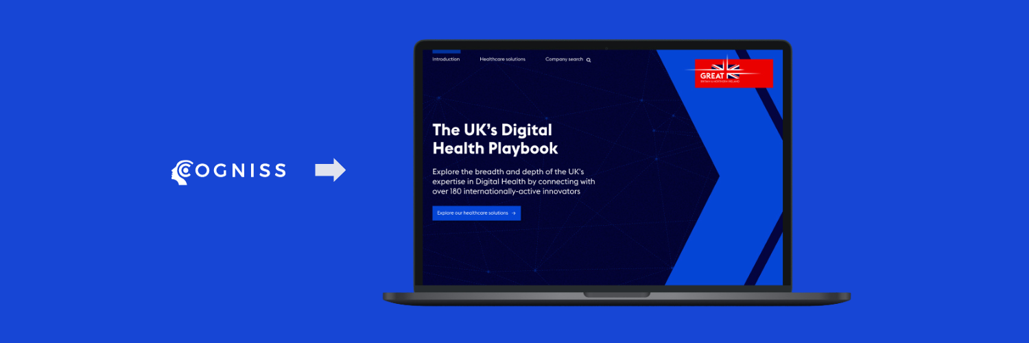 Cogniss is featured in the UK DIT's new Digital Health Playbook ...