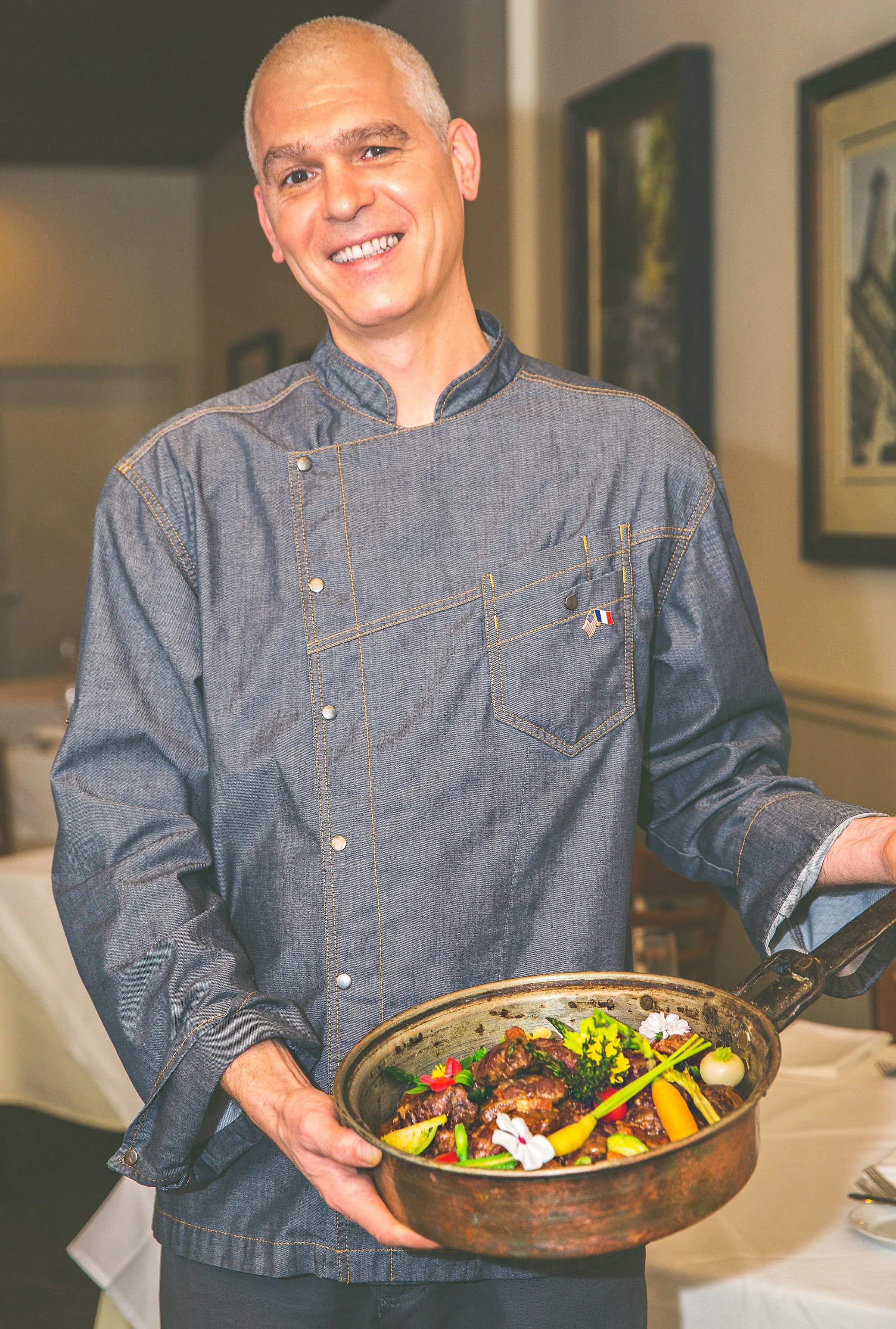 Recipe: Pork Cheeks by Chef Serge Falcoz-Vigne of Saint Jacques French ...